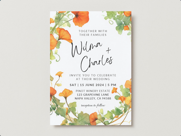Wedding Invitation Templates - Luna Bazaar | Boho & Vintage Style Decor
