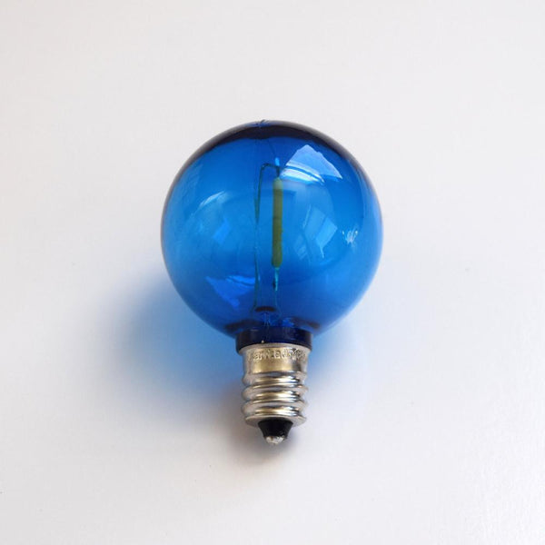 Blue LED Filament G40 Globe Shatterproof Energy Saving Colored Light ...