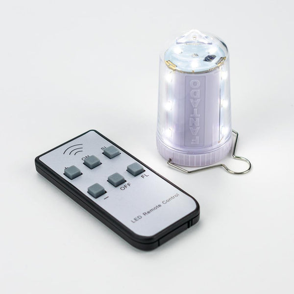 Round Fine Line Cool White LED Table Top Lantern Lamp Light KIT w/ Rem ...