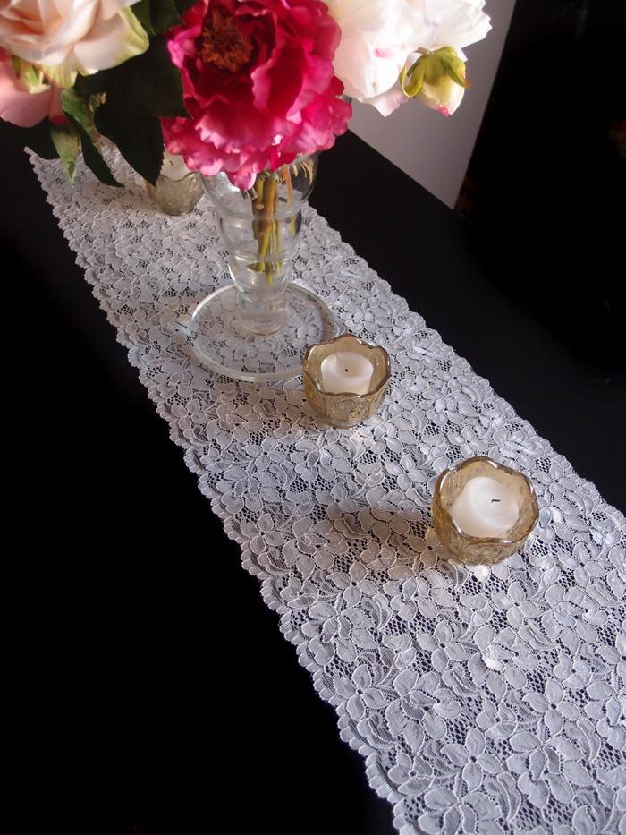 Vintage White Lace Style No.2 Table Runner (12 x 108) - Luna Bazaar ...