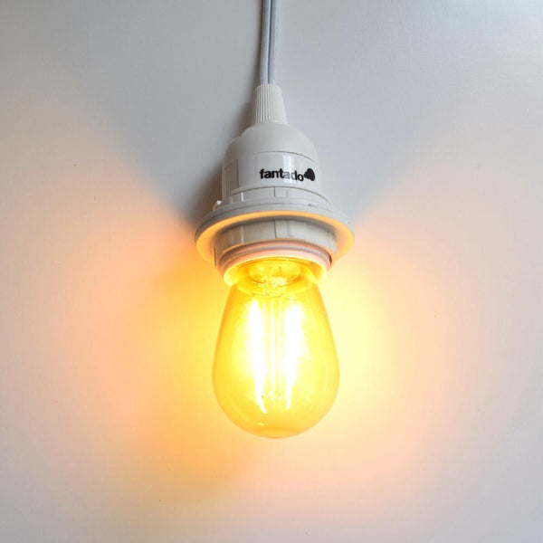 Yellow LED Filament S14 Shatterproof Energy Saving Colored Light Bulb ...